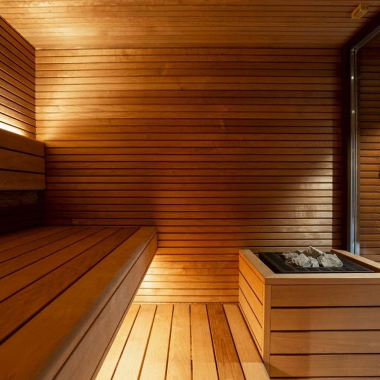 Auroom Libera - Two Person Sauna Cabin Kit - Wood or Glass Front - 48x71in - SaunaMarketplace.com